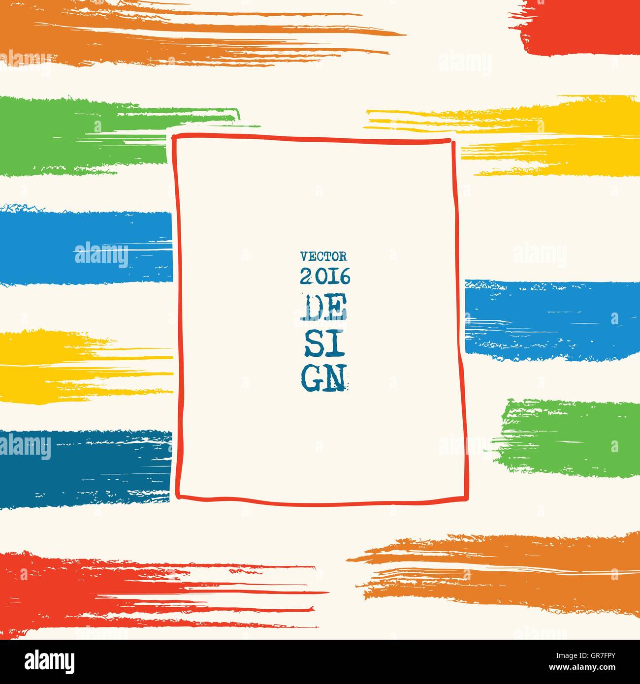 Artwork with Color Strip Background Stock Vector Image & Art - Alamy