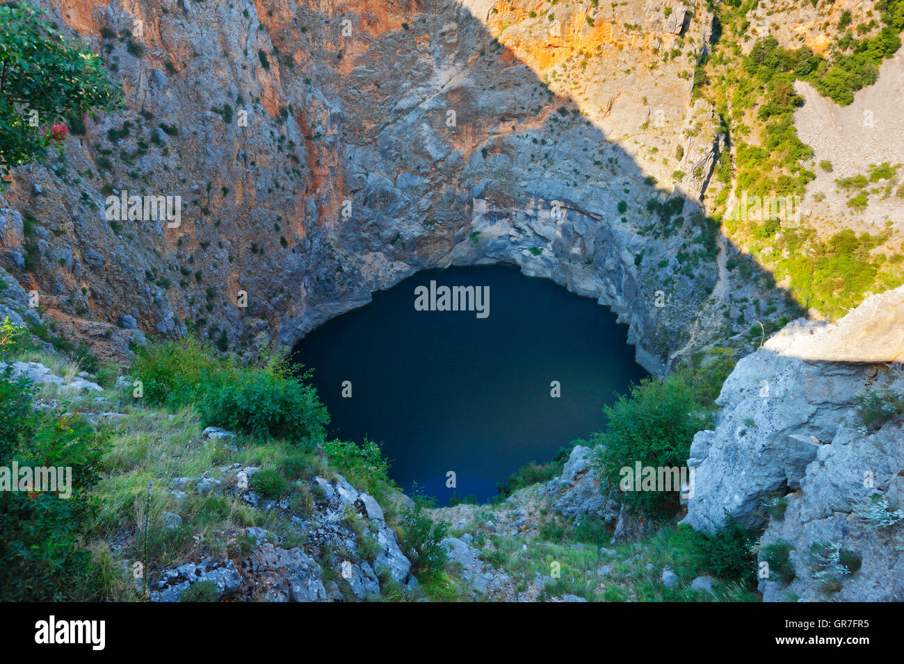 Imotski, the Red lake Stock Photo - Alamy