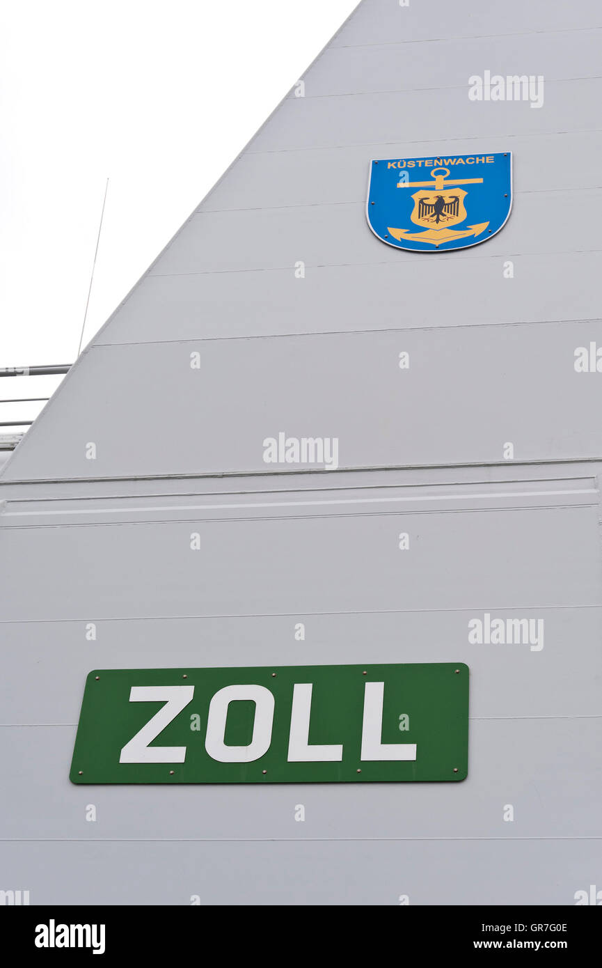 German Toll Ship Borkum Stock Photo - Alamy