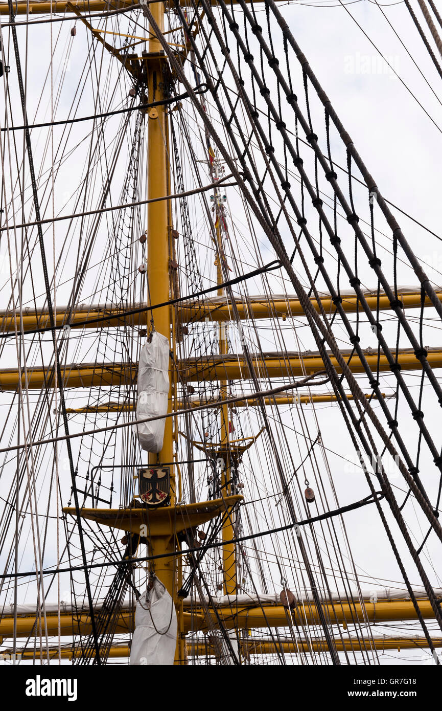 German Tall Ship Gorch Fock Stock Photo - Alamy