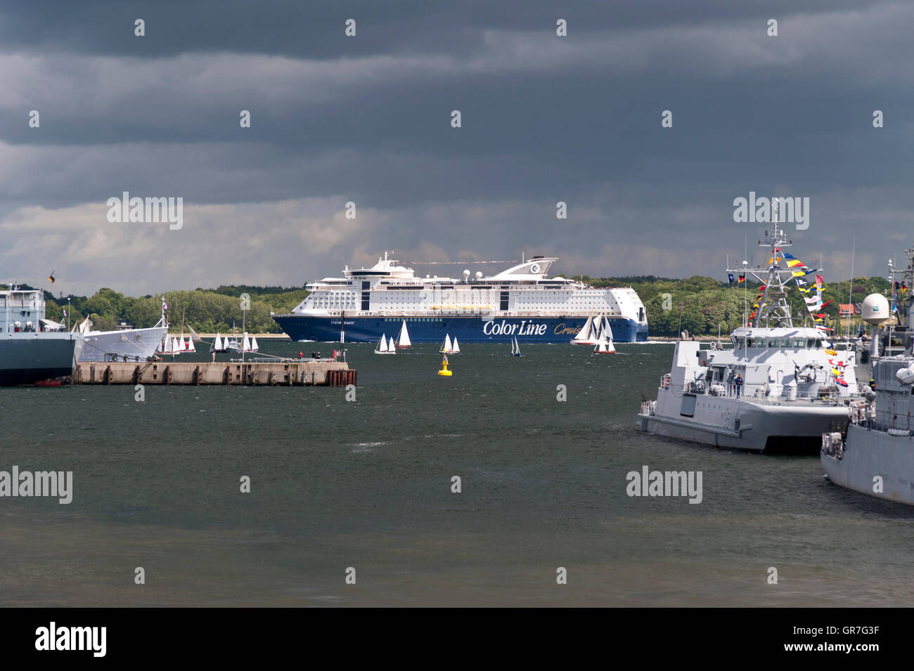 Kiel Week 2014 In The Port Of Kiel, Germany Stock Photo - Alamy