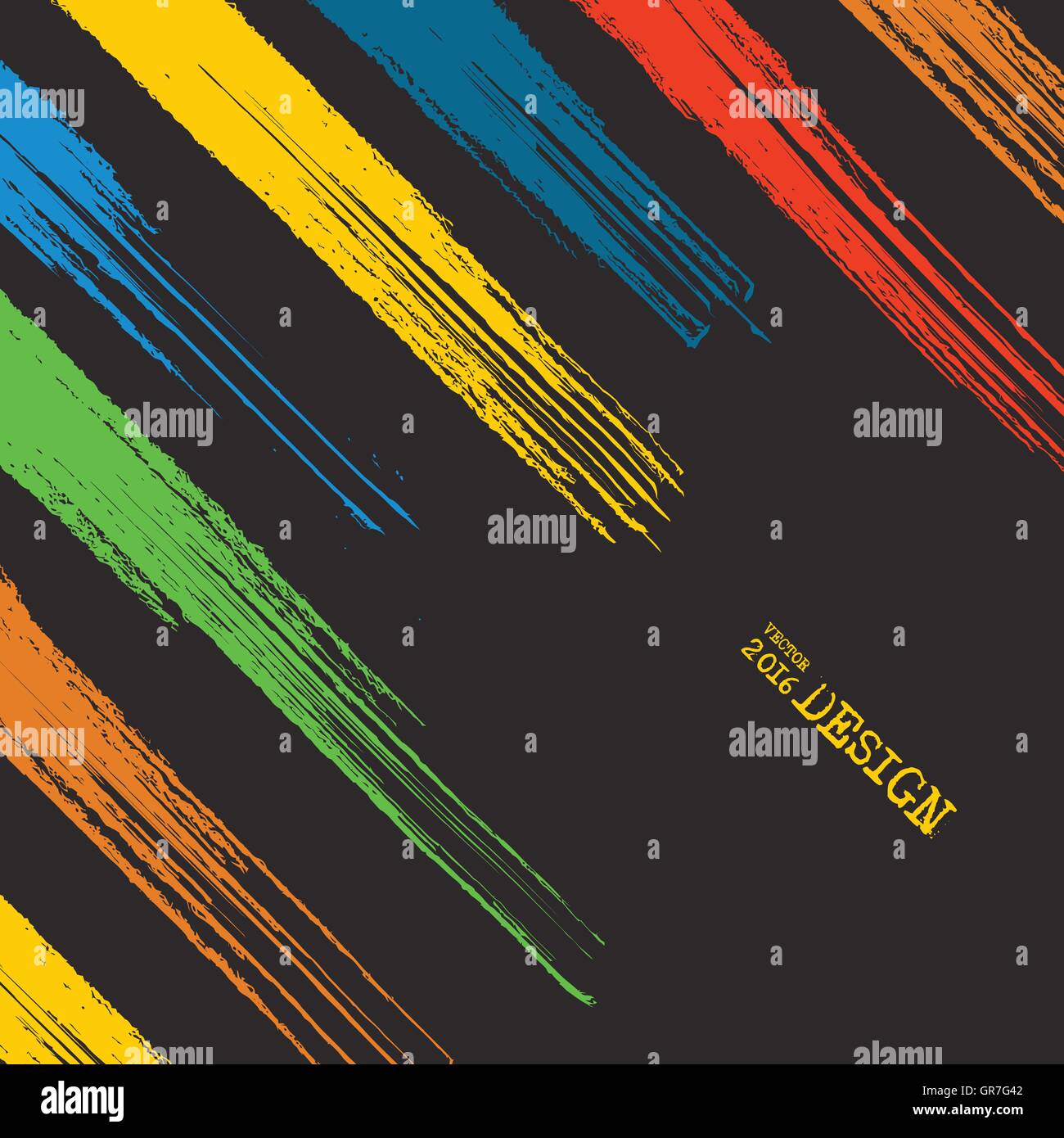 Artwork with Color Strip Background Stock Vector Image & Art - Alamy