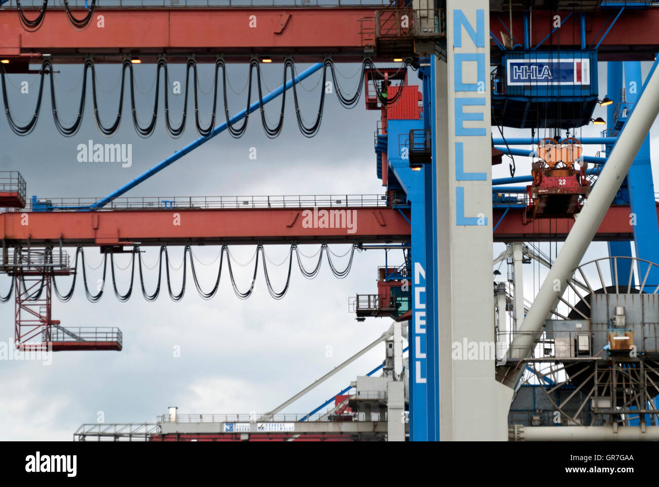 Container Terminal In Hamburg, Germany Stock Photo - Alamy