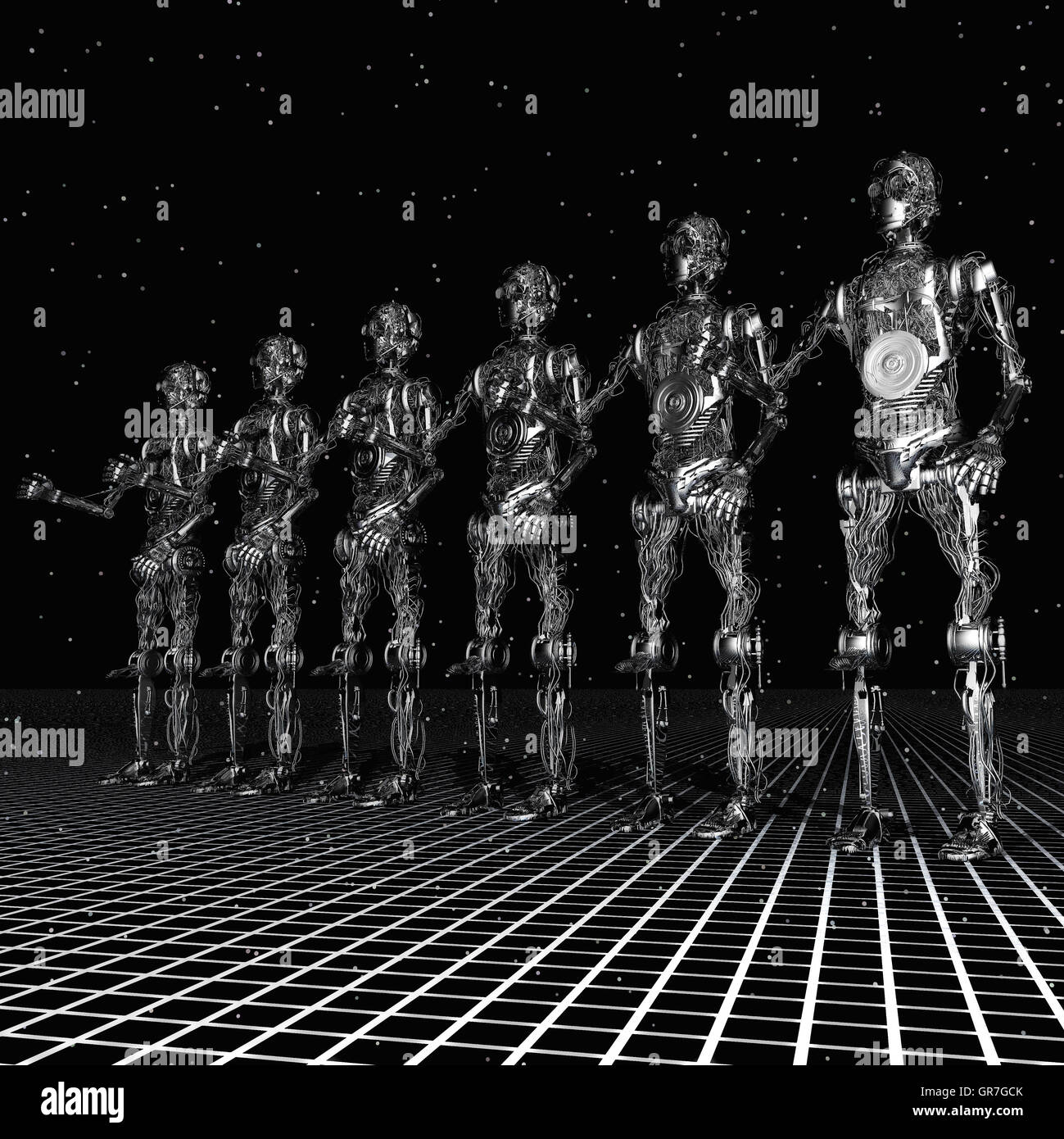 3d robots hi-res stock photography and images - Alamy