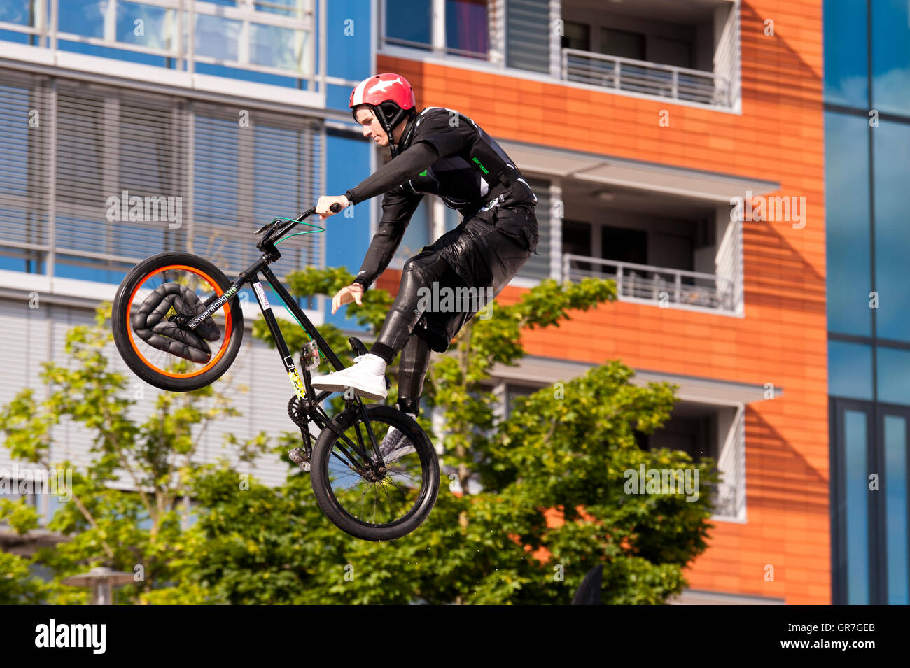 Ocean Jump World Cup On Kiel Week, Germany Stock Photo - Alamy