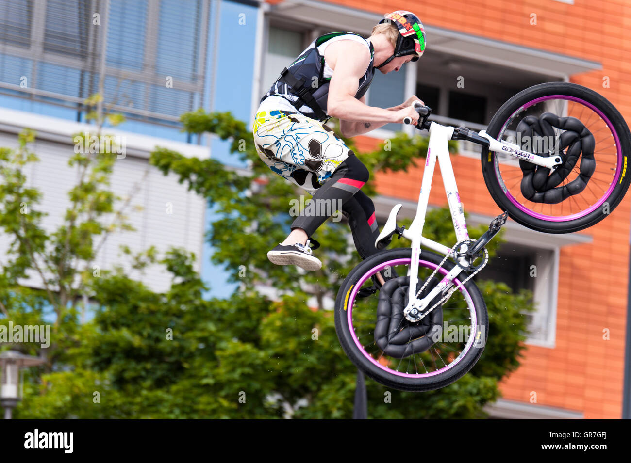 Ocean Jump World Cup On Kiel Week, Germany Stock Photo - Alamy