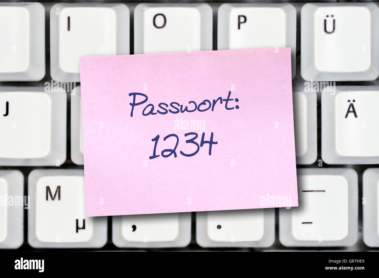 Password note hi-res stock photography and images - Alamy