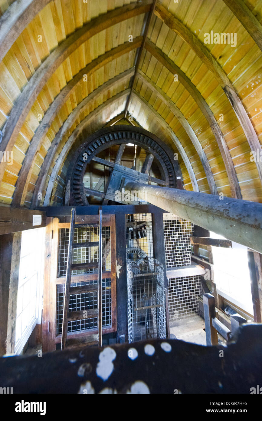 inside white windmill Thorpeness Stock Photo - Alamy