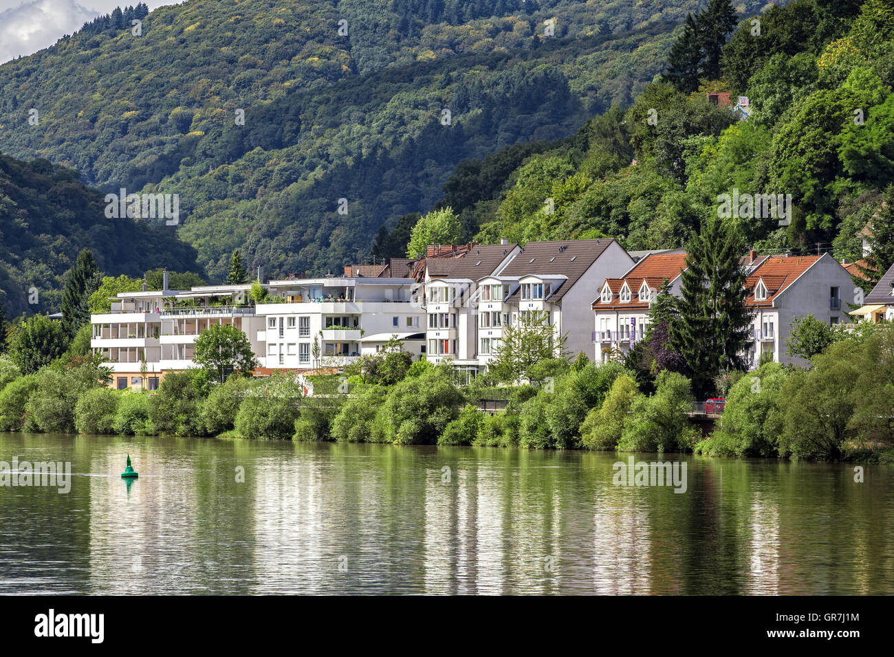 Living On The Neckar Stock Photo - Alamy