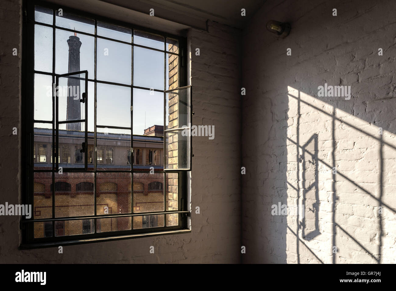 Window To Courtyard Stock Photo - Alamy