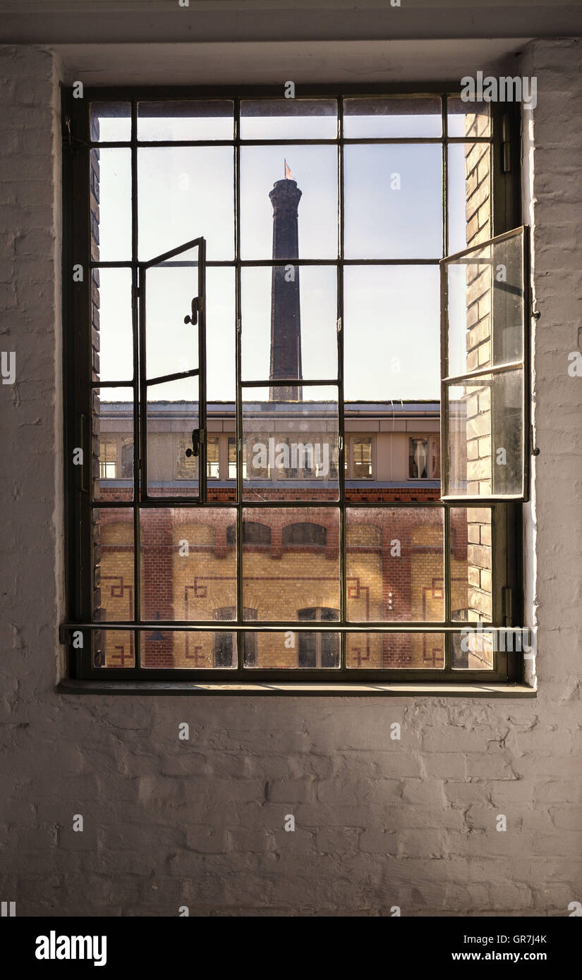 Window To Courtyard Stock Photo - Alamy