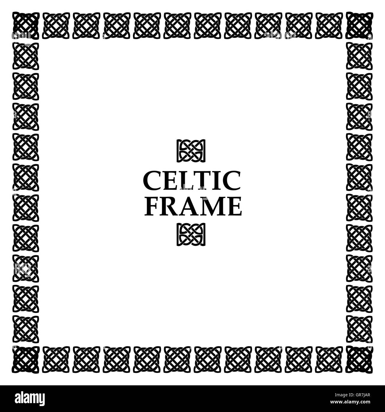 Celtic knot square frame Stock Vector Image & Art - Alamy