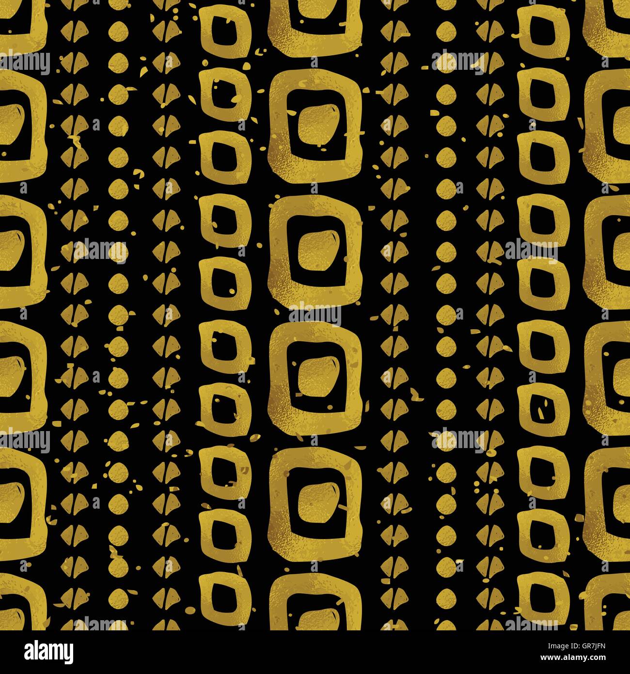 Geometric black and gold seamless pattern Stock Vector Image & Art - Alamy