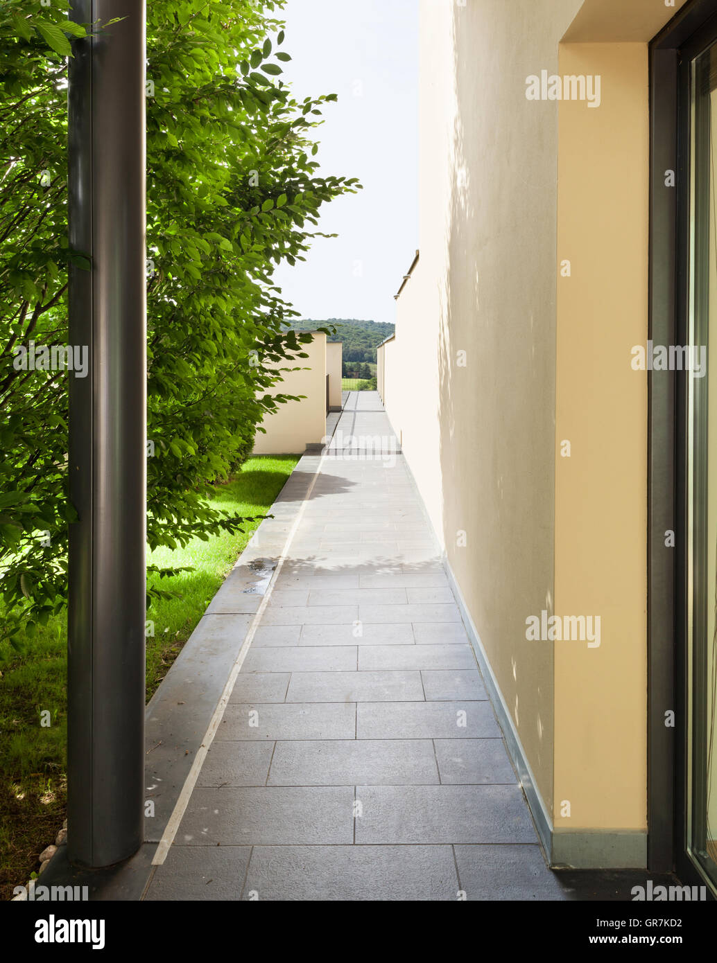 entrance of a modern building, outdoor Stock Photo - Alamy