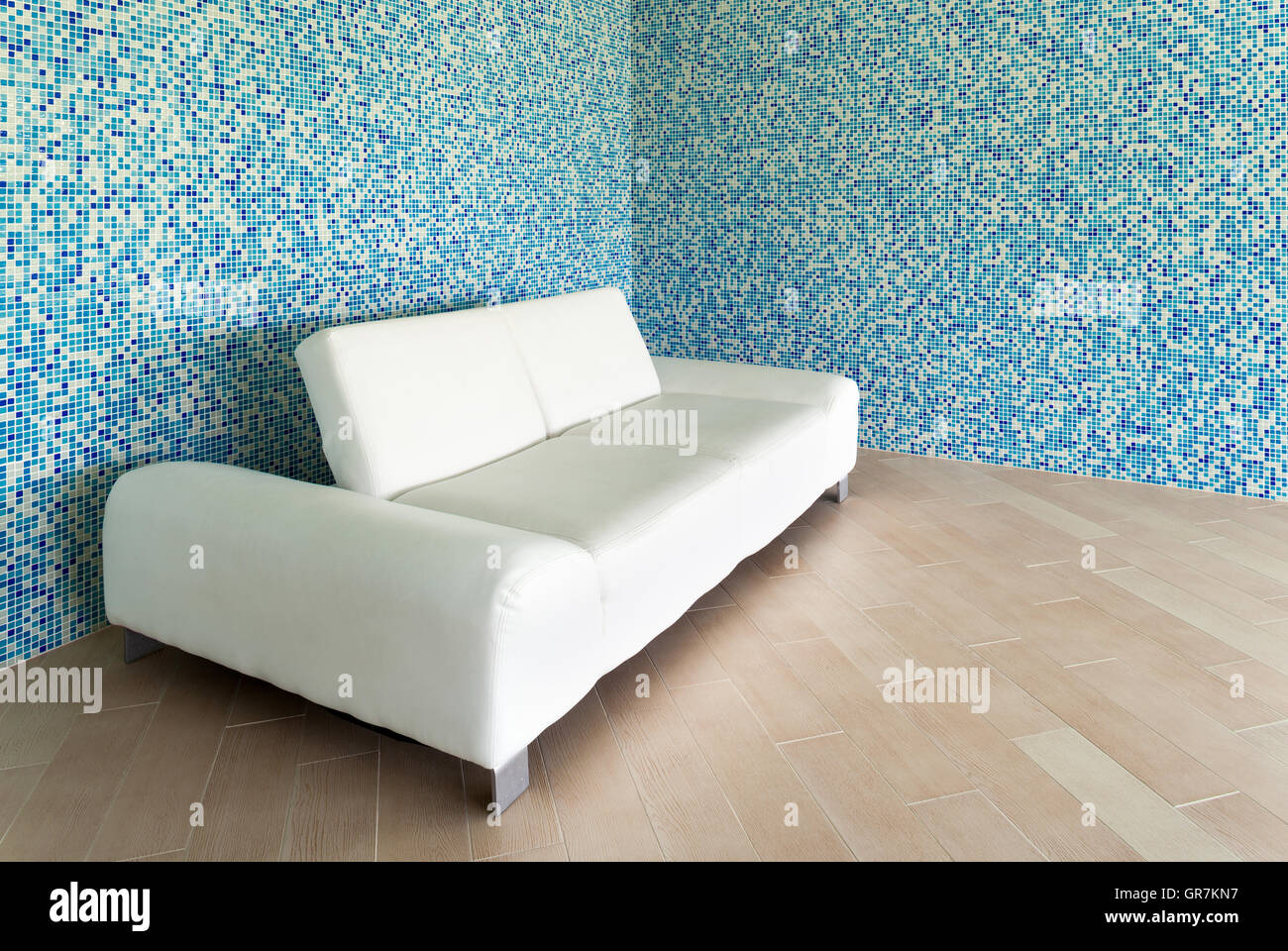 beautiful villa, indoor pool, sitting area Stock Photo - Alamy