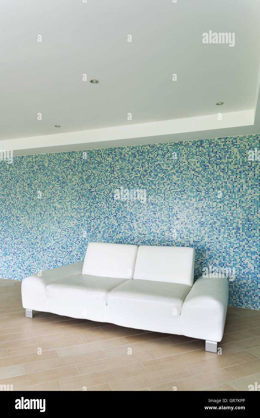 beautiful villa, indoor pool, sitting area Stock Photo - Alamy