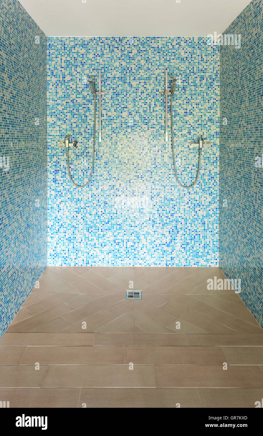 Interior modern house, shower view Stock Photo - Alamy