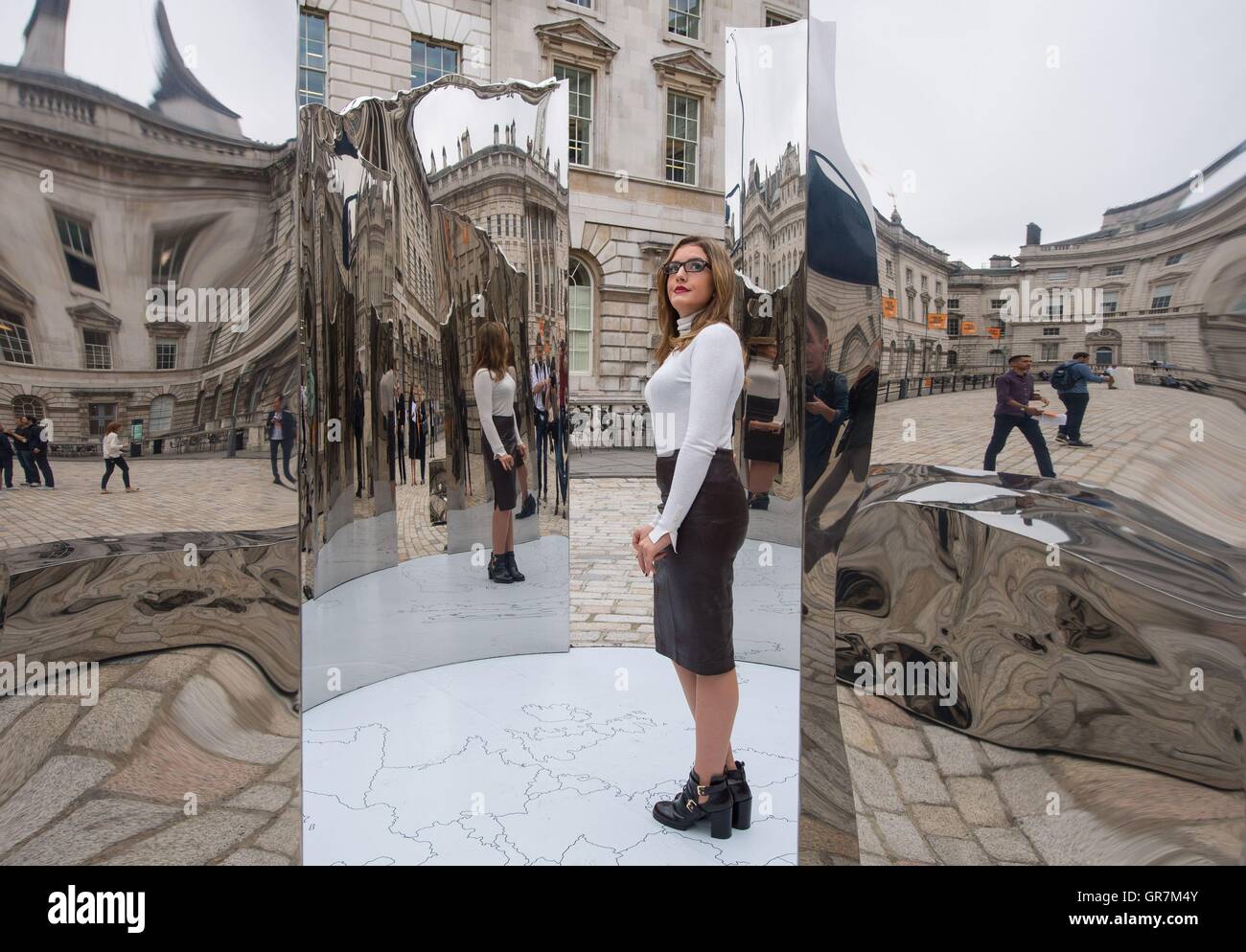 Celine Xhixha views Bliss, by Albanian artist Helidon Xhixha, at the ...
