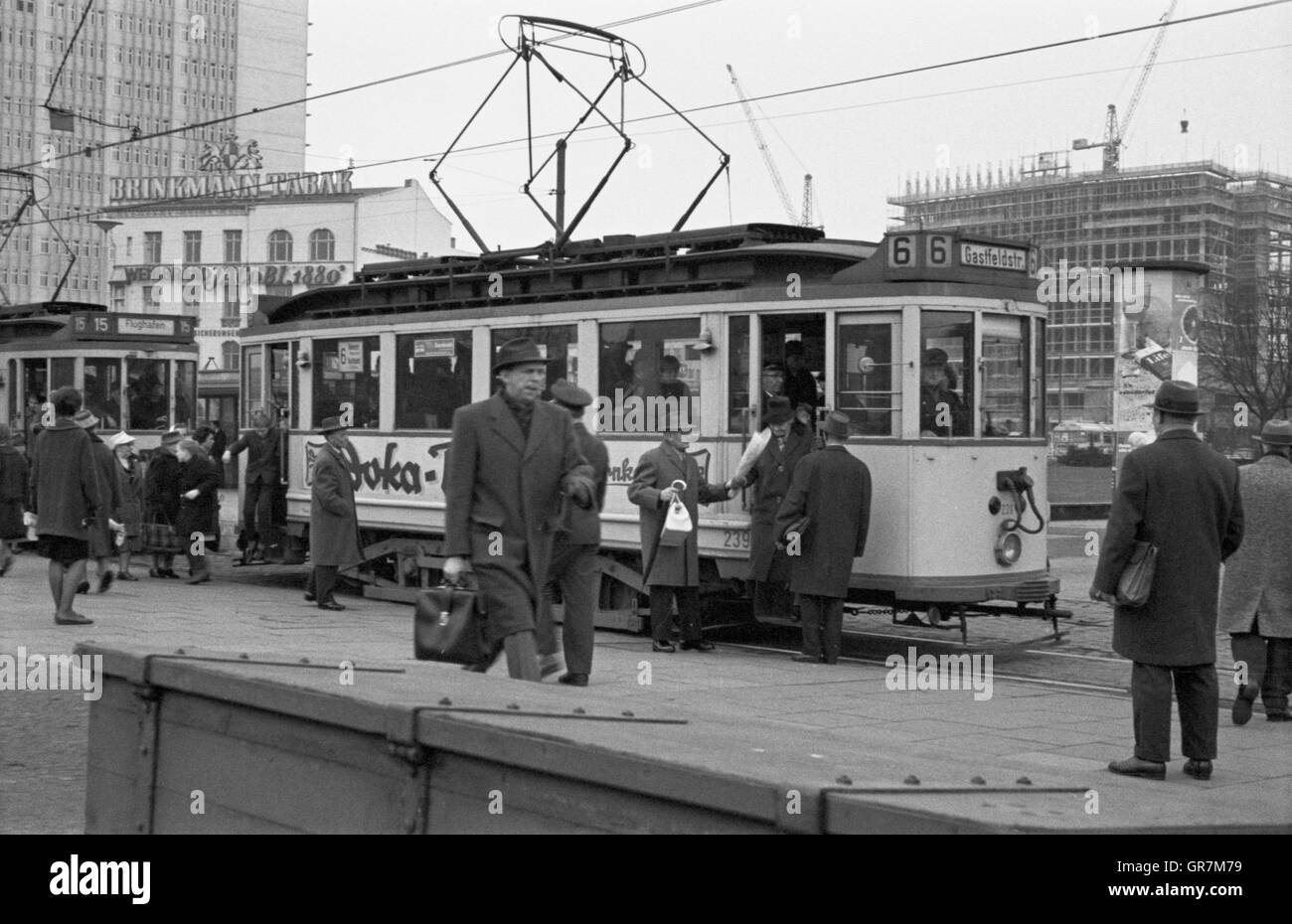 Bremen Tram 1970 Bw Stock Photo - Alamy