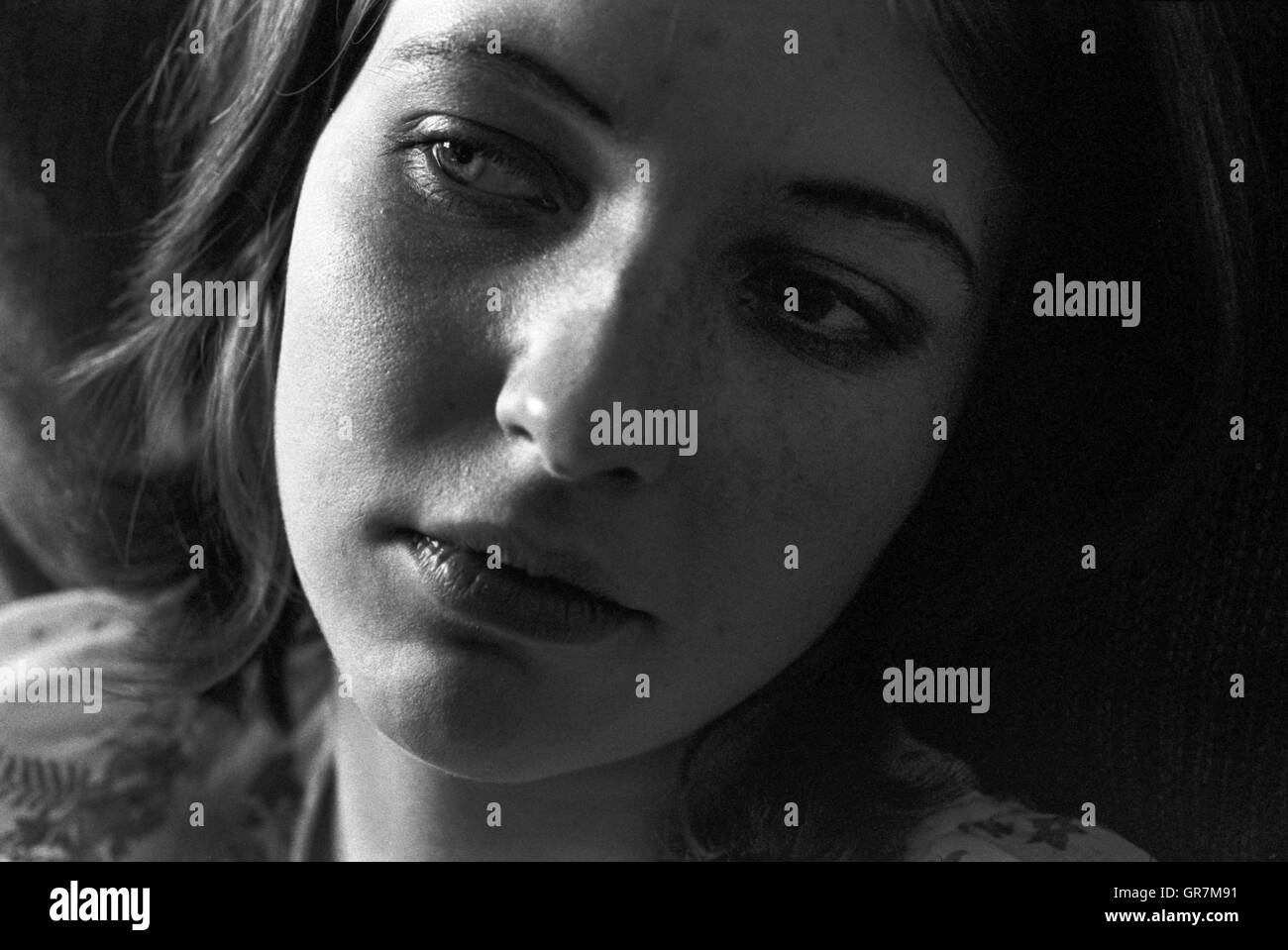 Portrait 1973 Bw Stock Photo - Alamy