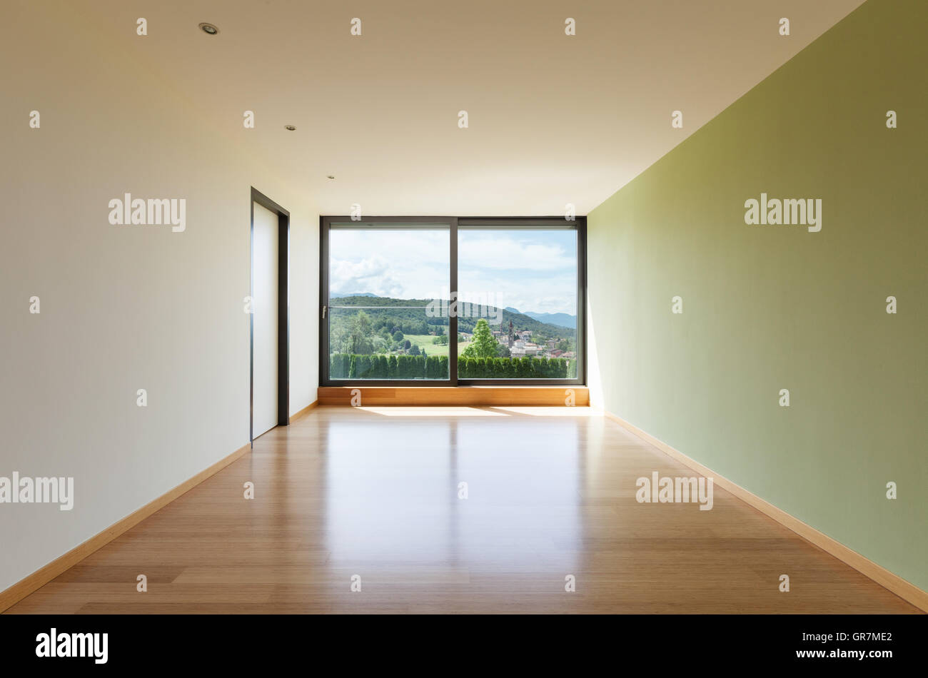 interior of a modern house, room with window Stock Photo - Alamy
