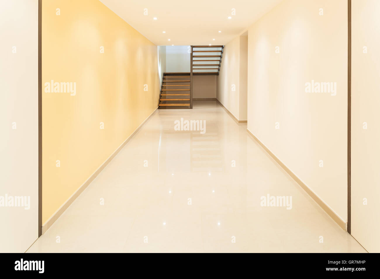 Interior modern building, large corridor Stock Photo - Alamy
