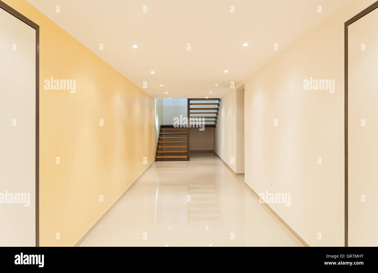 Interior modern building, large corridor Stock Photo - Alamy