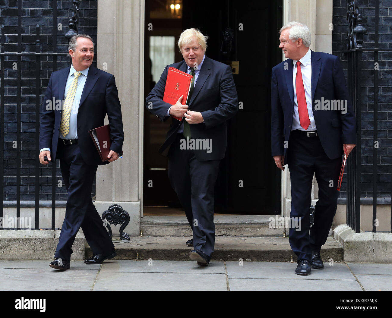 From the left international trade secretary liam fox hi-res stock ...