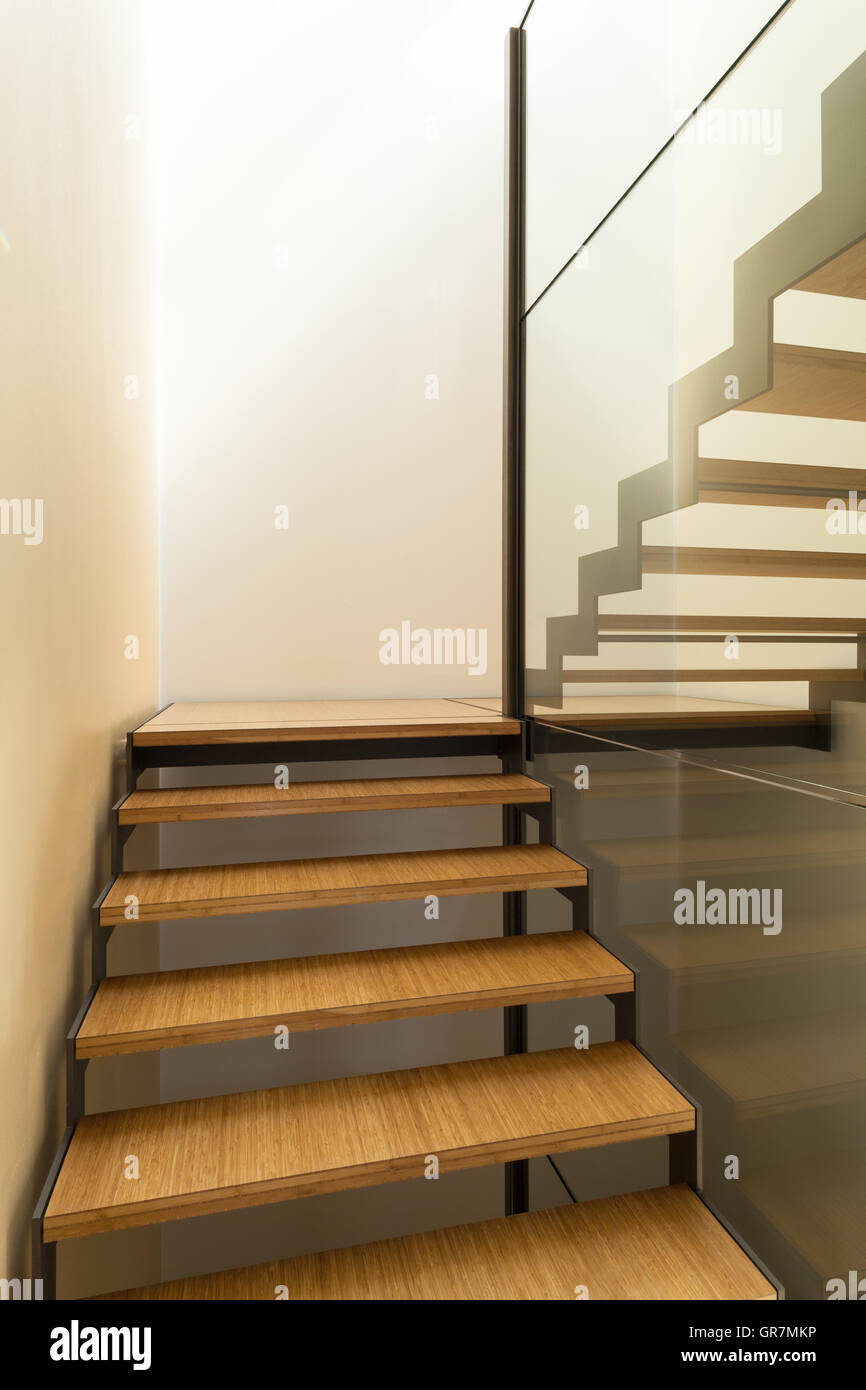 Detail hardwood staircase hi-res stock photography and images - Alamy