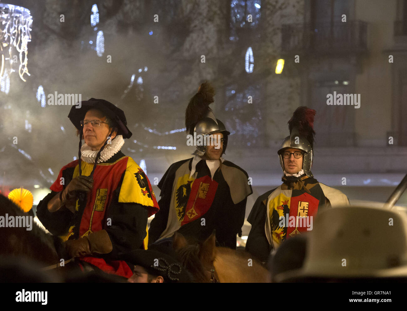 Participants In Historical Gear Of The Commemorative Escalade Parade ...