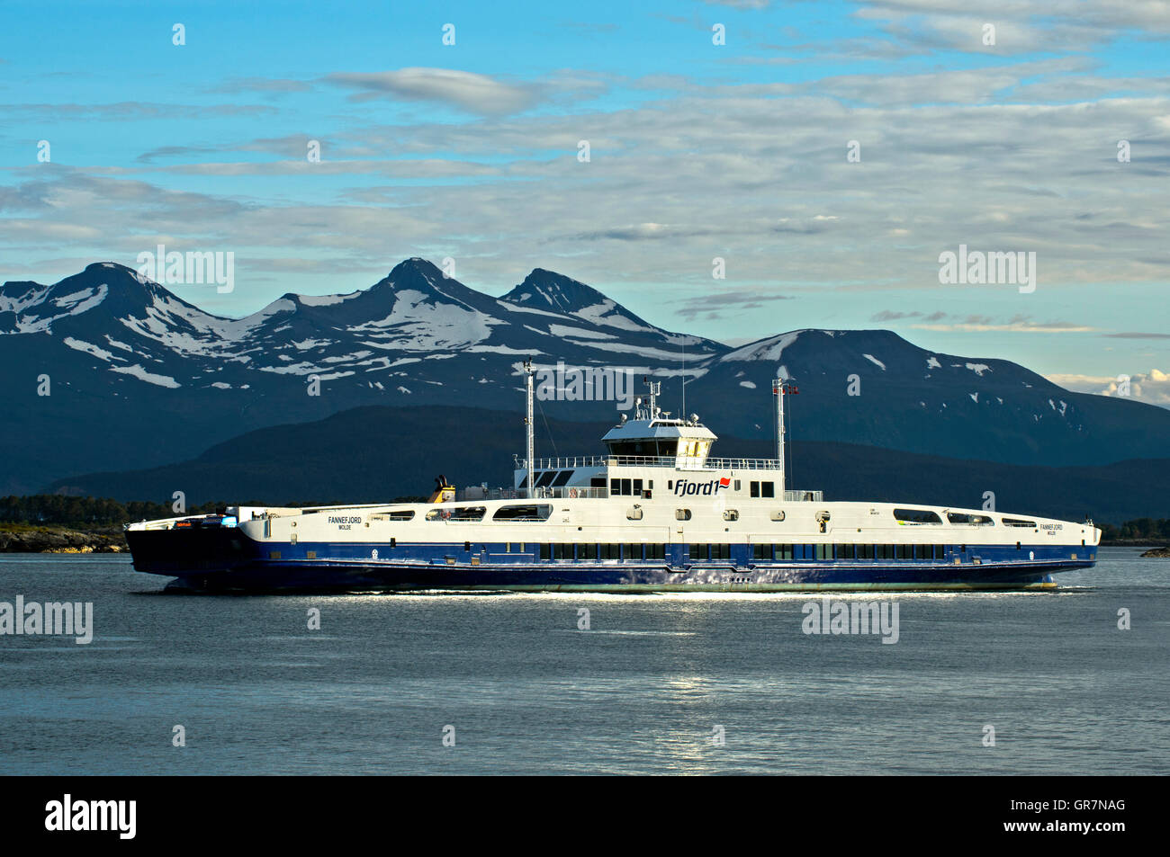 Ferry Fannefjord In The Moldefjord, Molde, Norway Stock Photo - Alamy