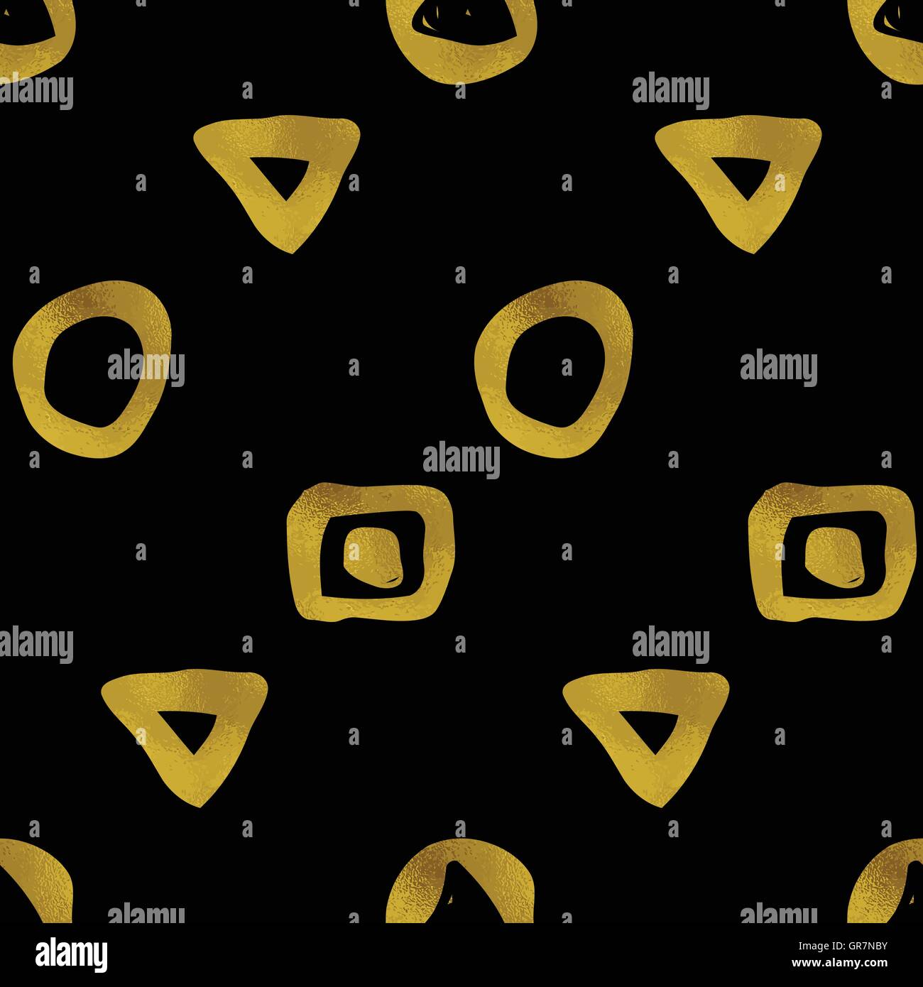 Geometric black and gold seamless pattern Stock Vector Image & Art - Alamy