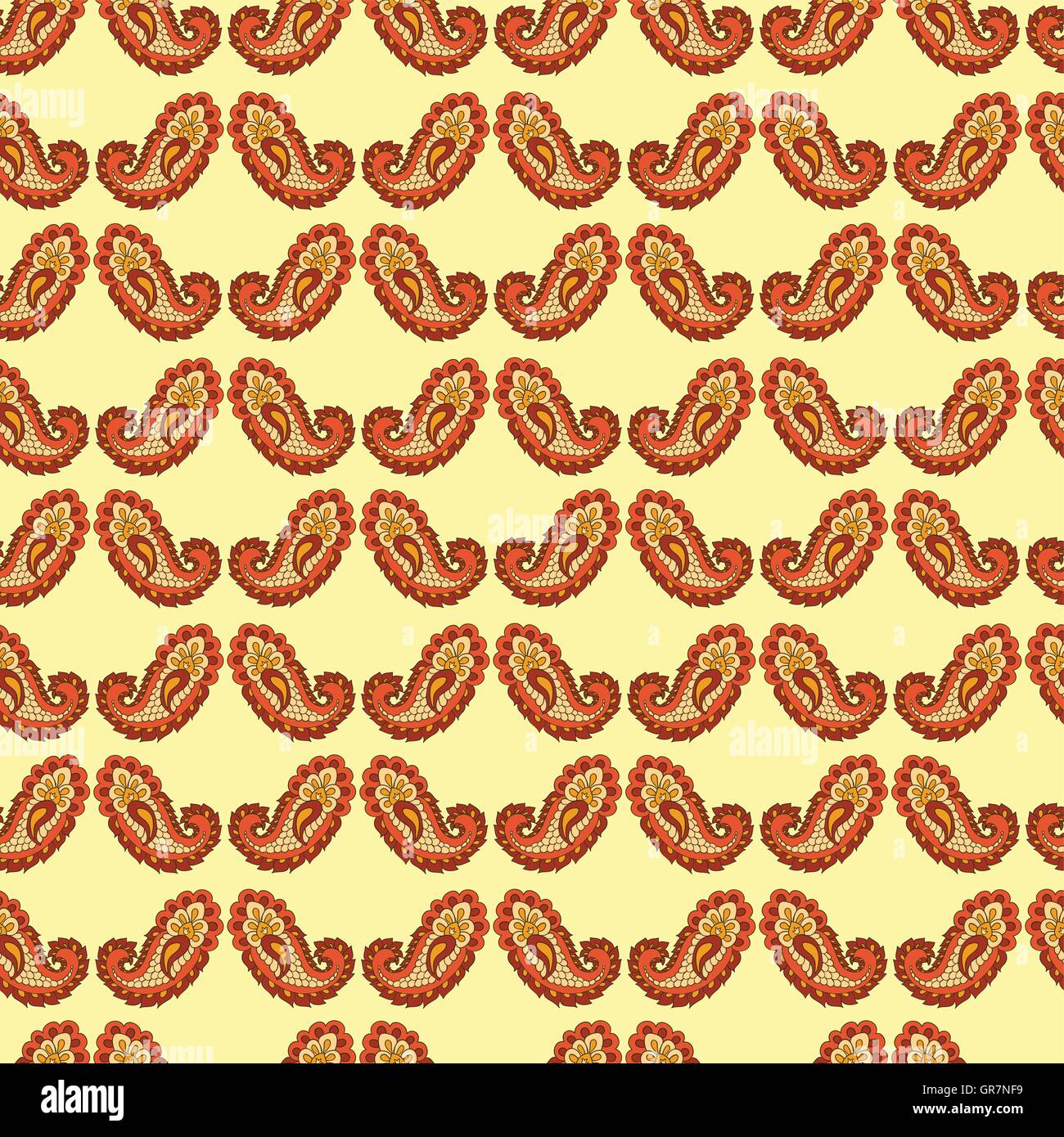 Seamless Paisley Pattern Stock Vector Image And Art Alamy