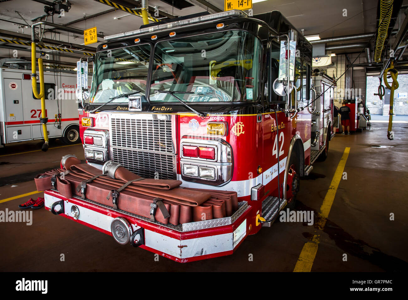 Chicago Fire Truck Stock Photo - Alamy