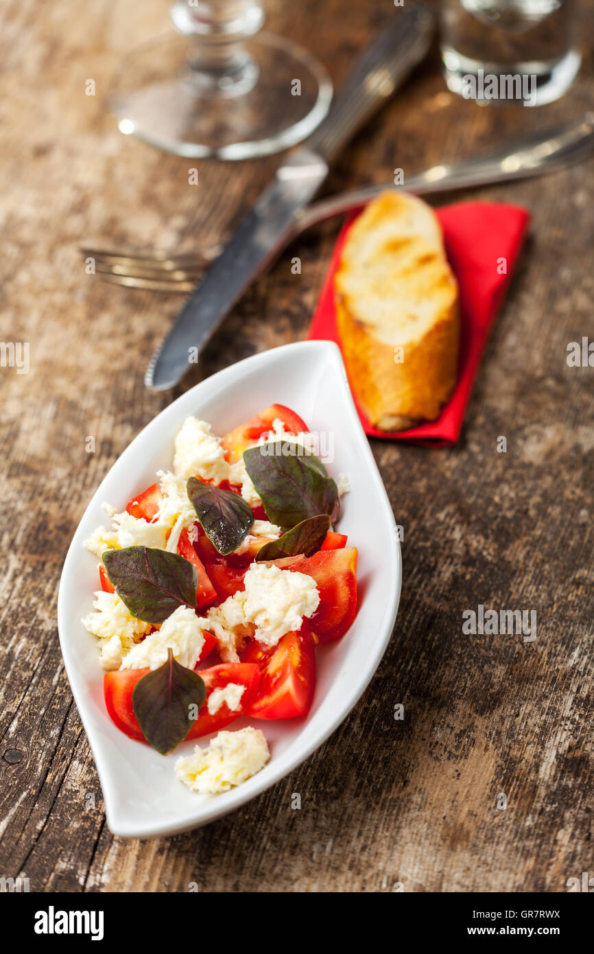 Caprese top view hi-res stock photography and images - Alamy