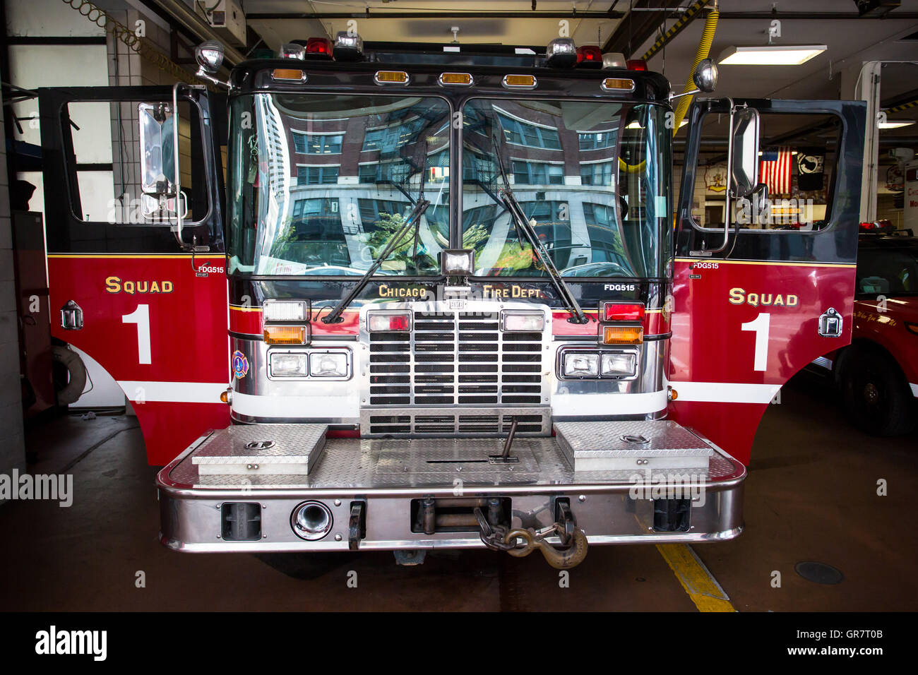 Chicago Fire Truck Stock Photo - Alamy