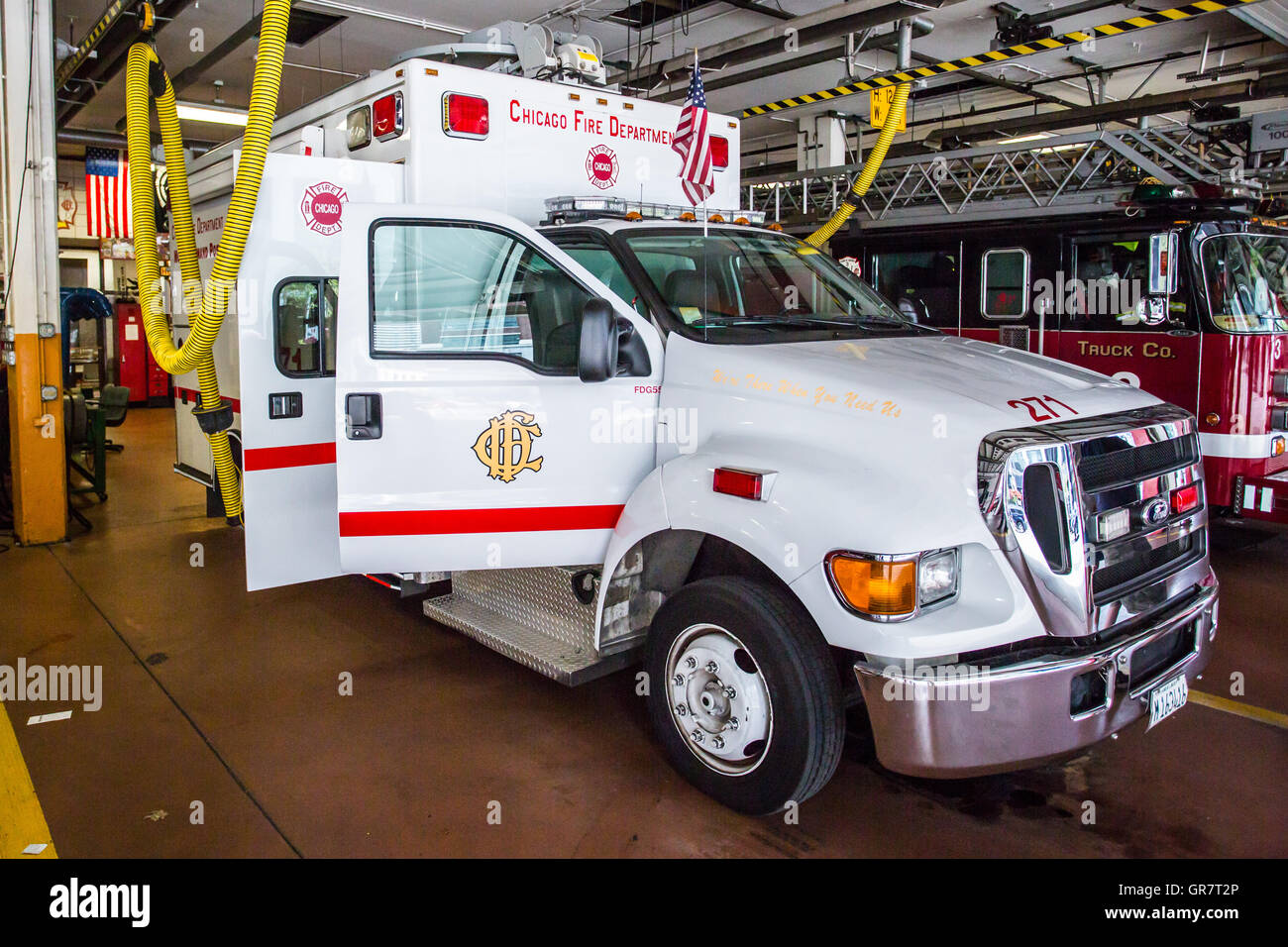 Chicago Fire Truck Stock Photo - Alamy