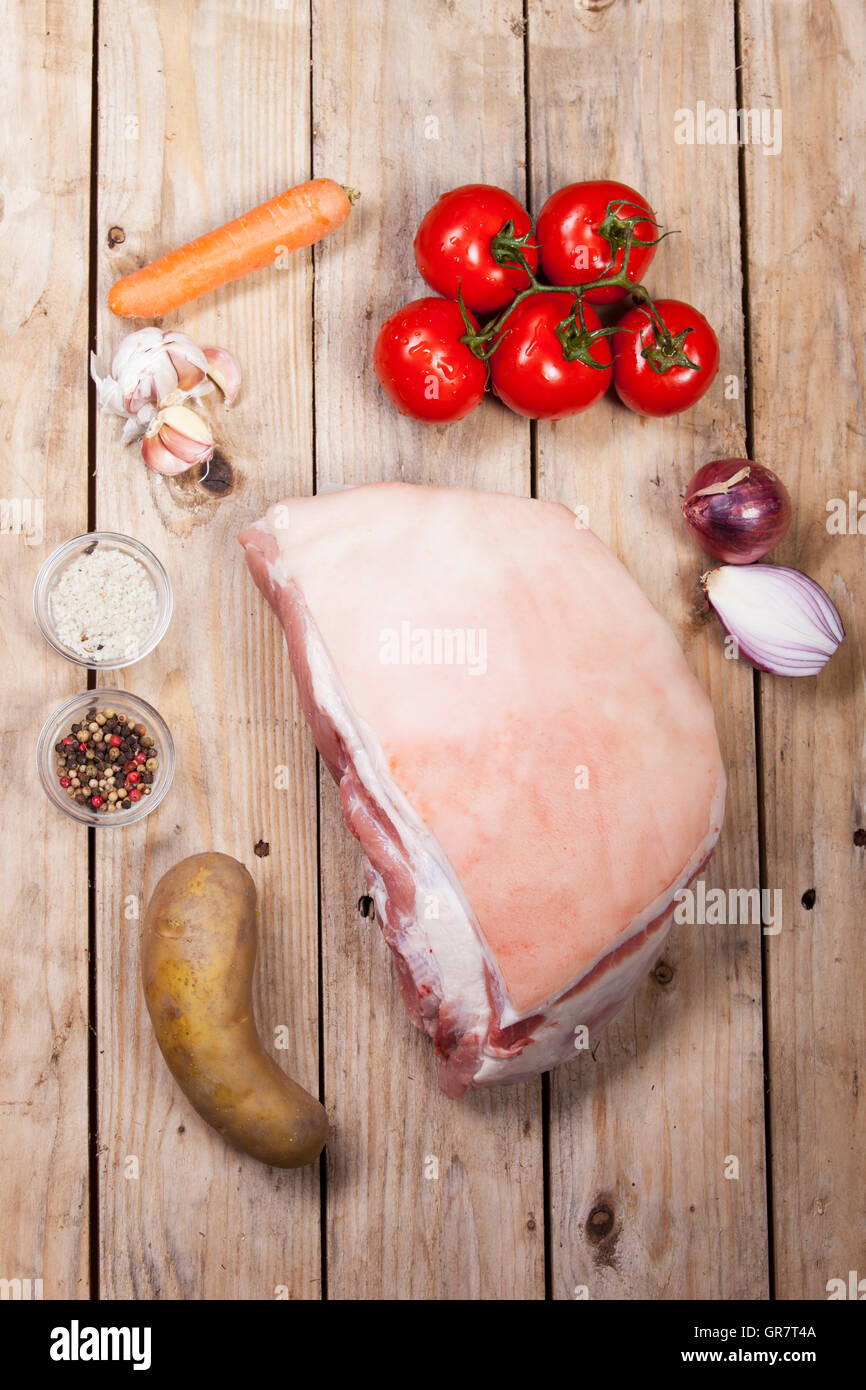 Raw Pork Meat Stock Photo - Alamy