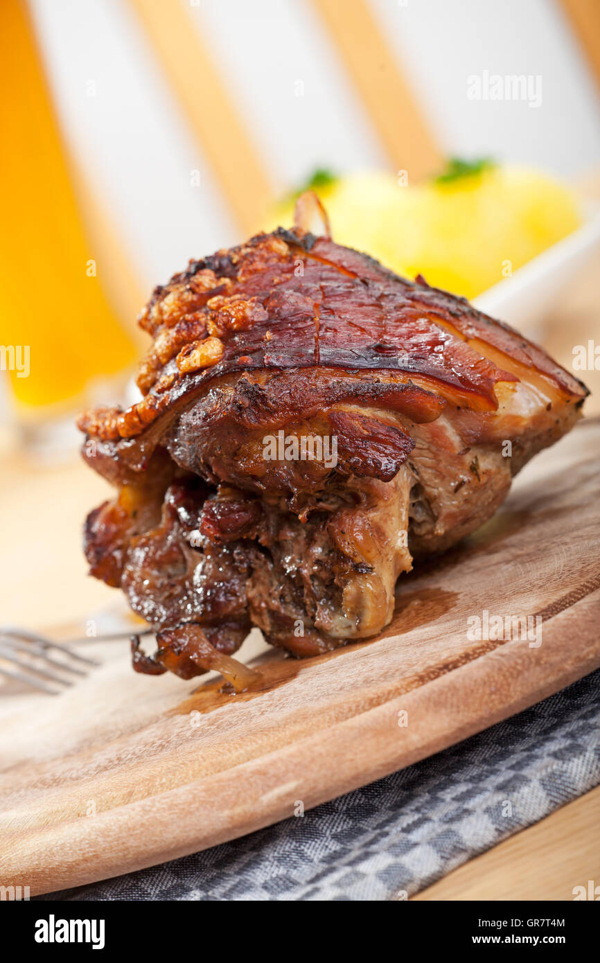 Knuckle Of Pork Stock Photo - Alamy