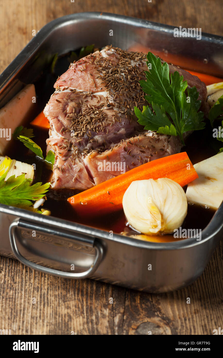 Raw pork loin ingredients hi-res stock photography and images - Alamy