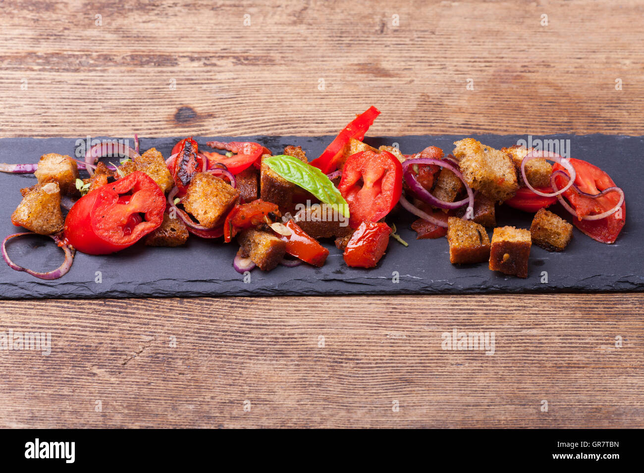 Italian Bread Salad Stock Photo - Alamy