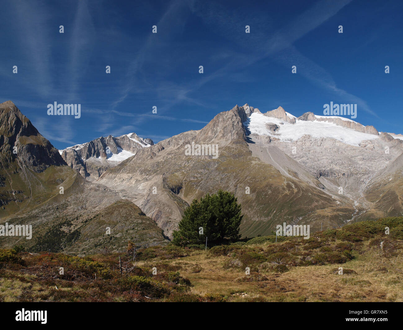 Views Of The Aletsch Area Stock Photo - Alamy