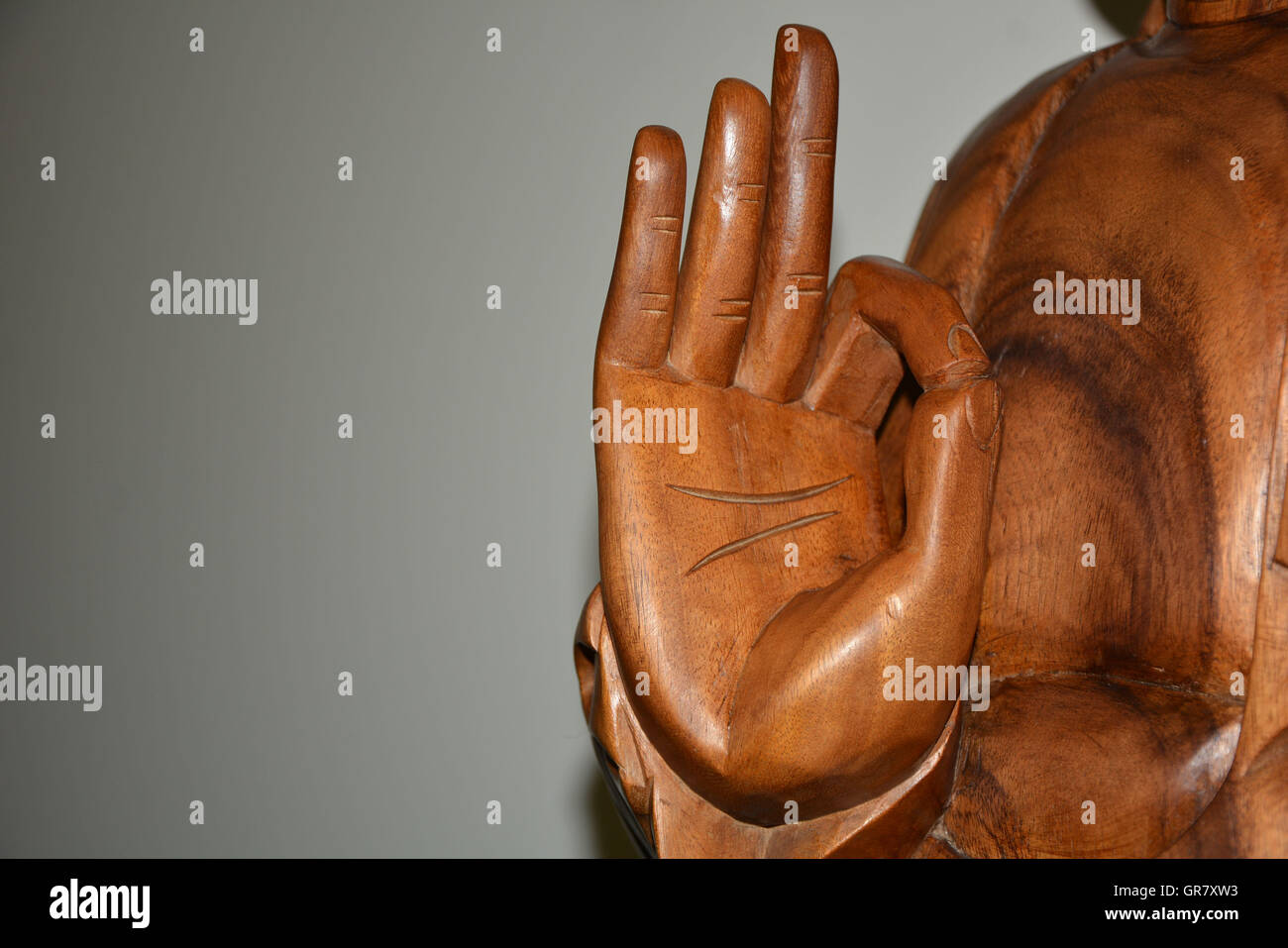 The Hand Of A Buddha Stock Photo - Alamy