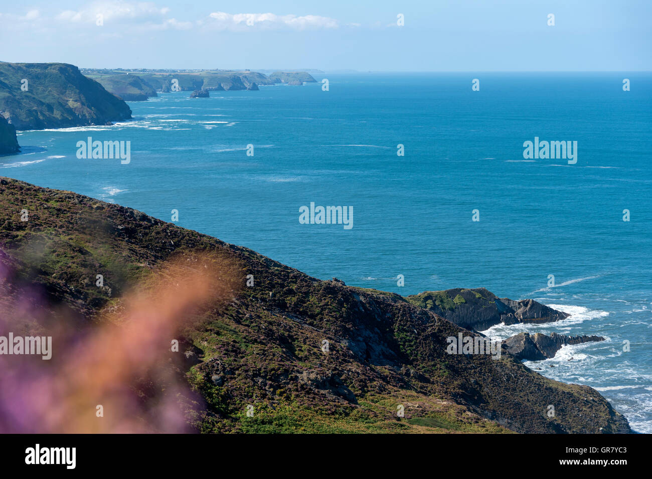 Highcliff On The North Cornish Coast Stock Photo - Alamy