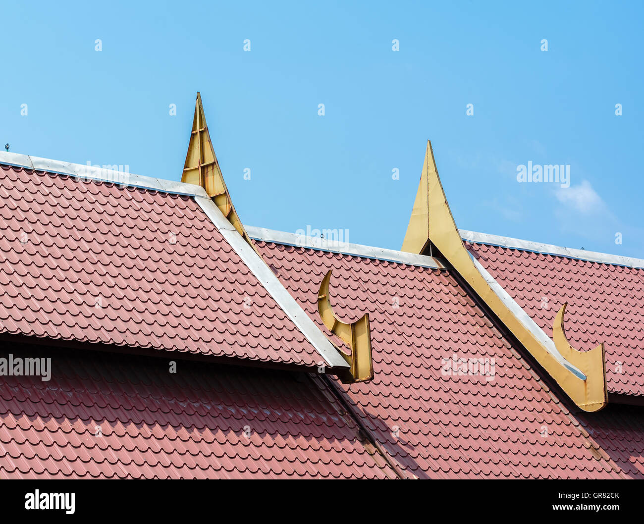 Traditional Thai Temple Roof Design High Resolution Stock Photography ...