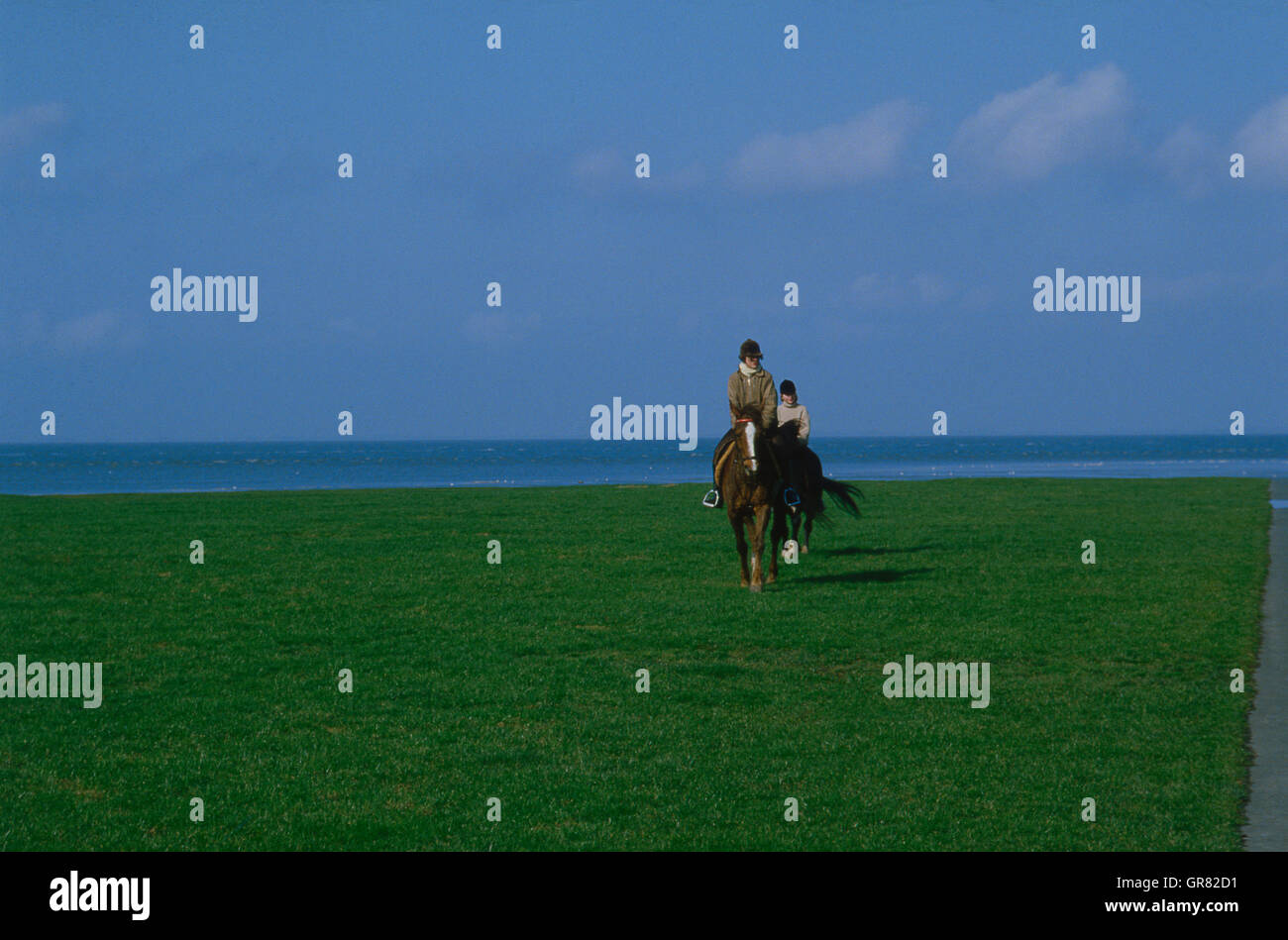 Dike Horse Rider Stock Photo - Alamy