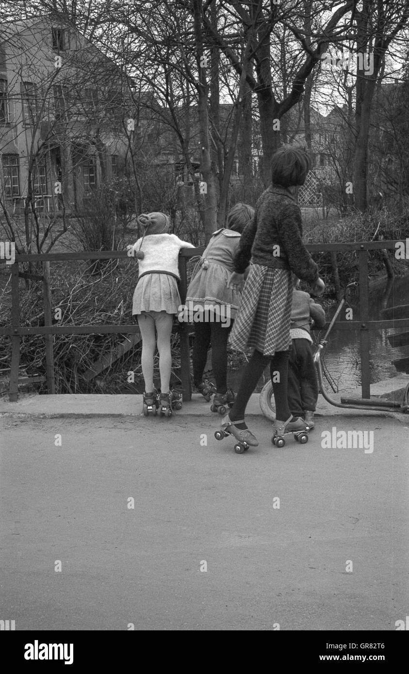 Children Playing Bw 1965 Stock Photo - Alamy