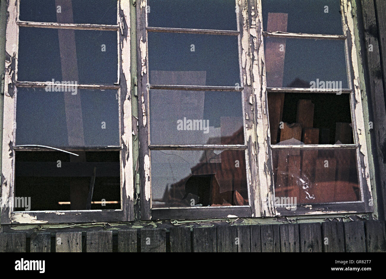 Weathered Window 1968 Stock Photo - Alamy