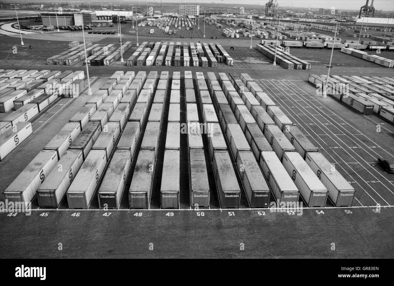 Mobile container storage Black and White Stock Photos & Images - Alamy