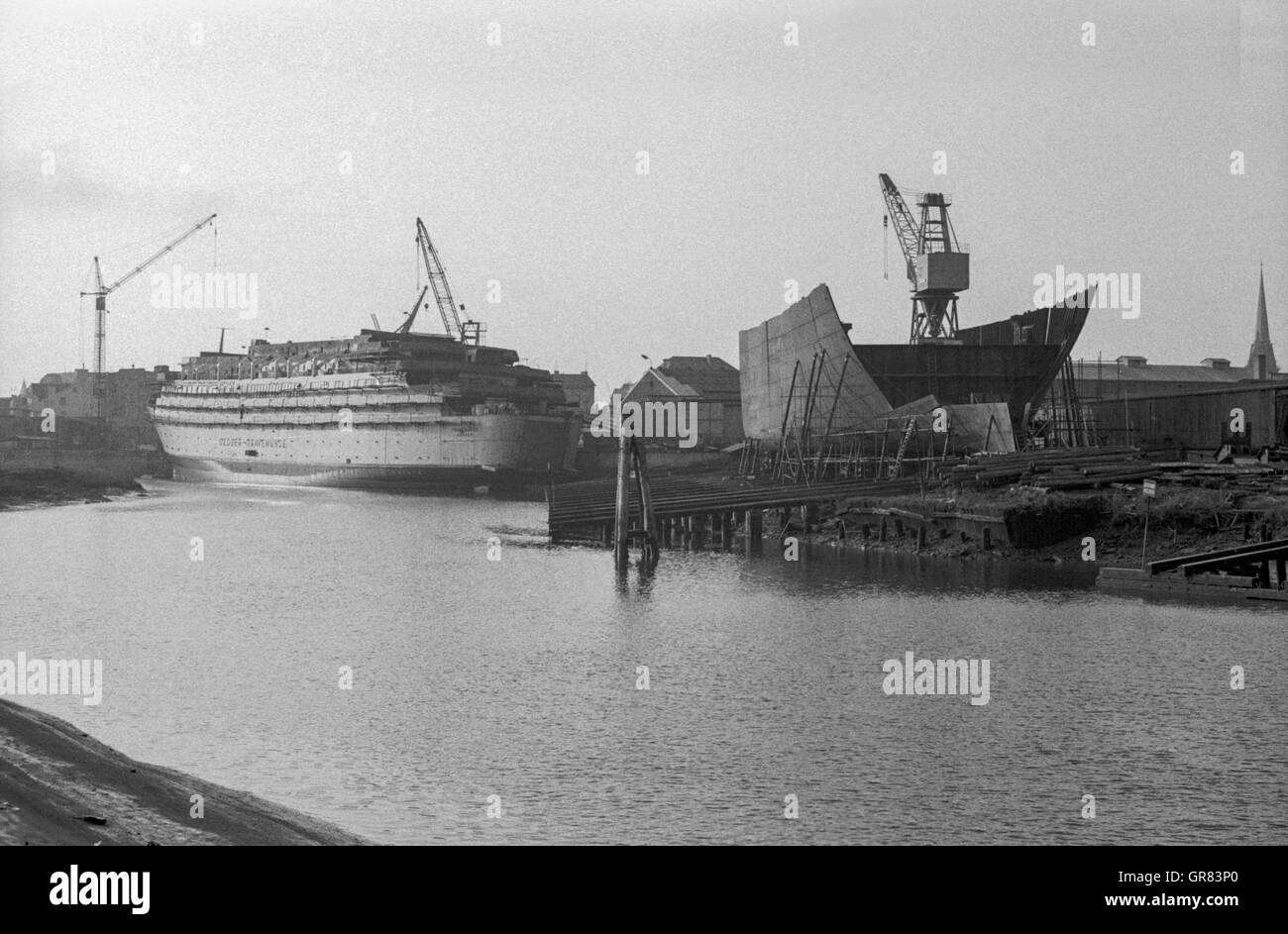Schichau Shipbuilding Bremerhaven Stock Photo - Alamy